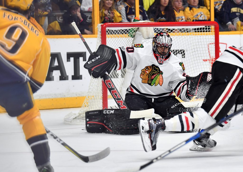 Chicago Blackhawks' Crawford Expected To Return Thursday