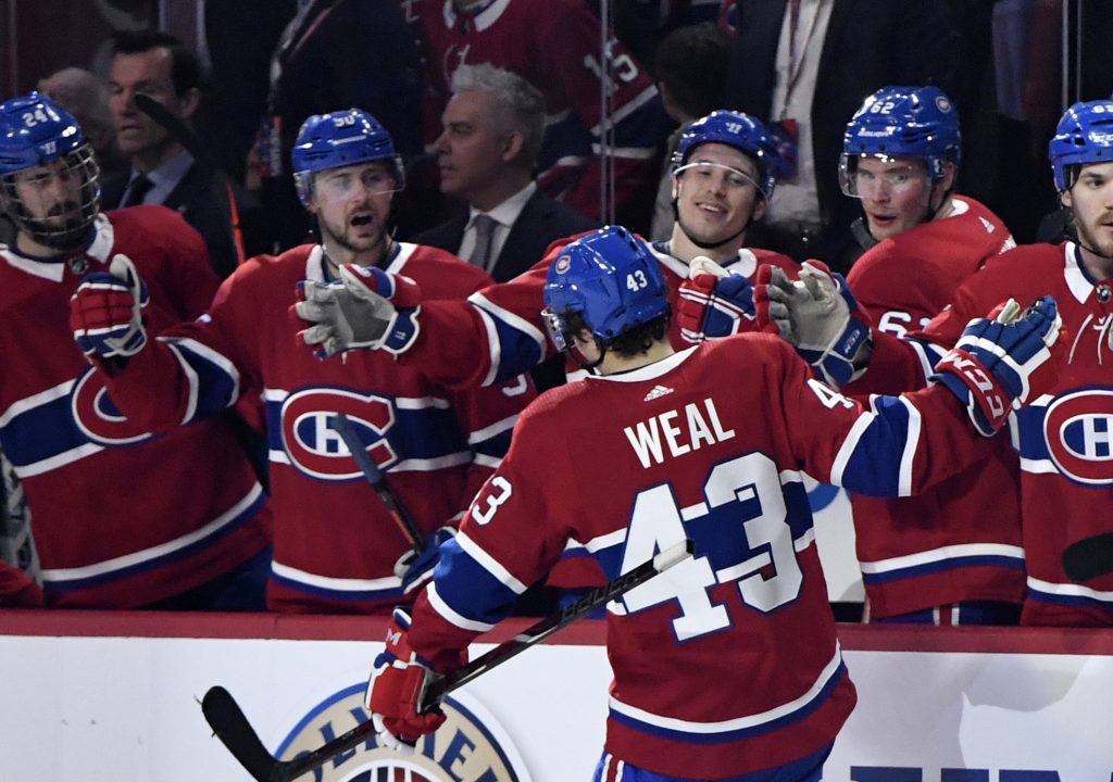 Montreal Canadiens Extend Jordan Weal