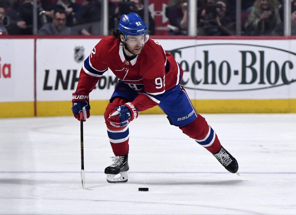 Montreal Canadiens' Jonathan Drouin Returns To Lineup