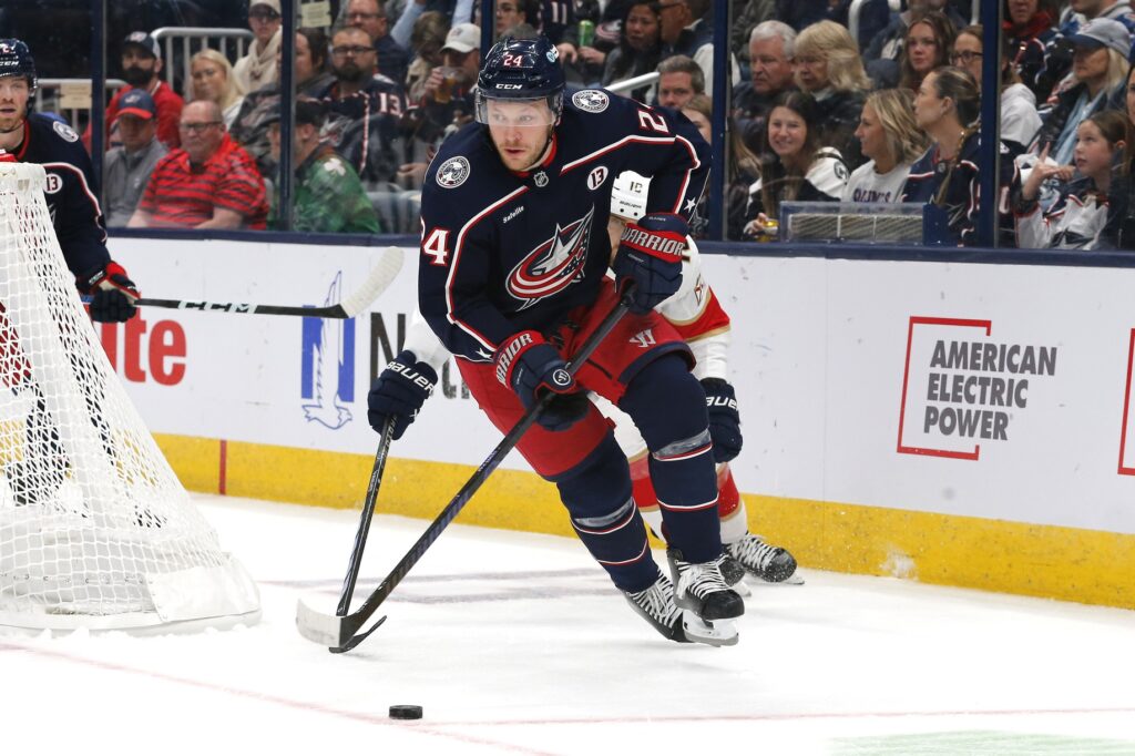 Columbus Blue Jackets, Mathieu Olivier Discussing Extension
