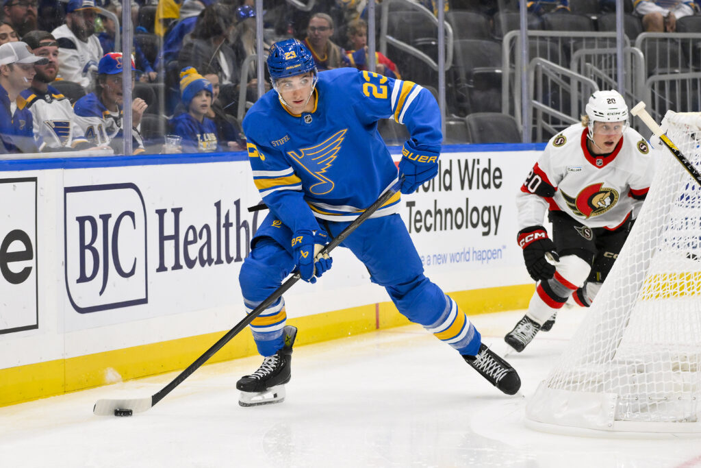 St. Louis Blues Reassign Logan Mailloux, Recall Hunter Skinner